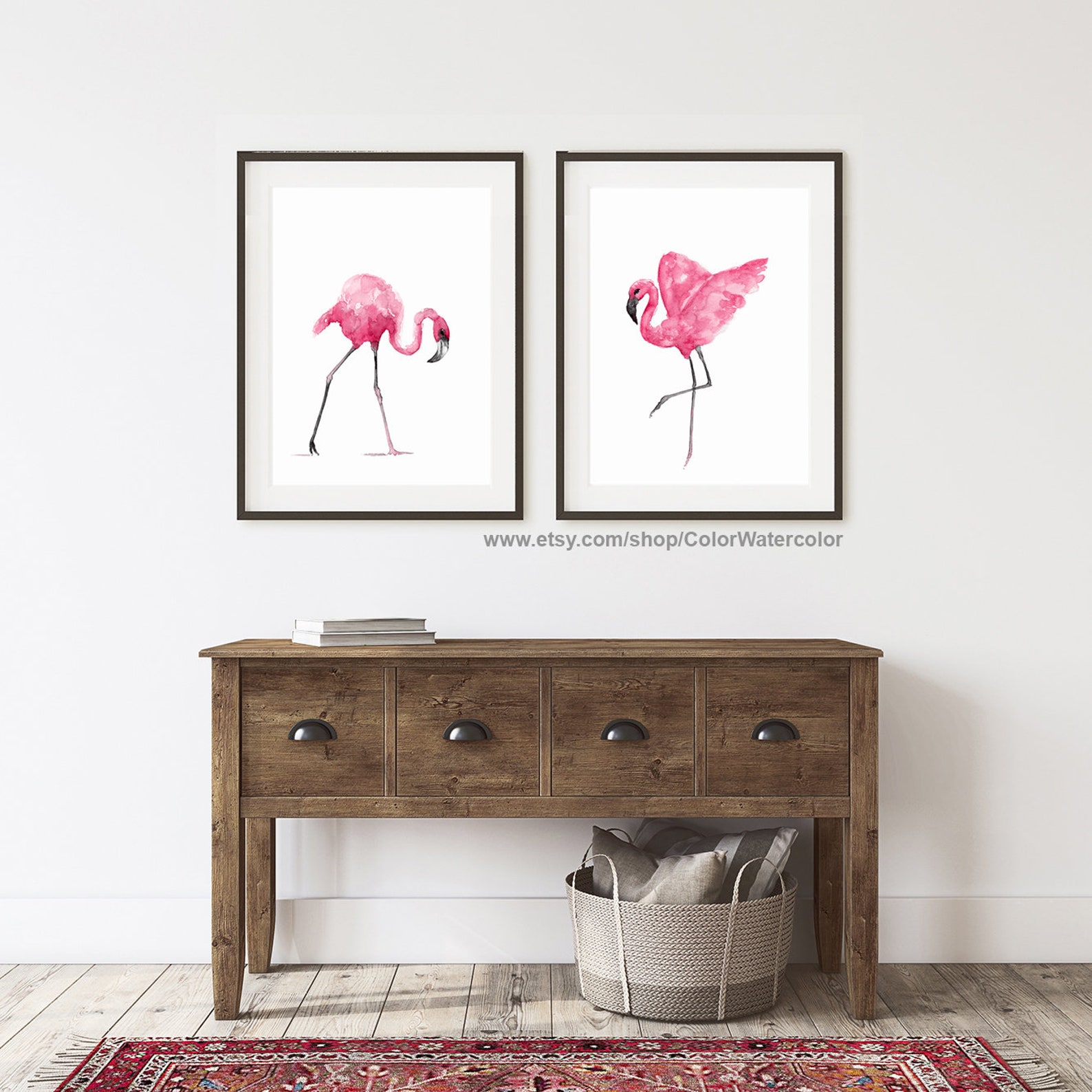 Flamingo Home Decor Flamingo Painting Flamingo Art Print | Etsy