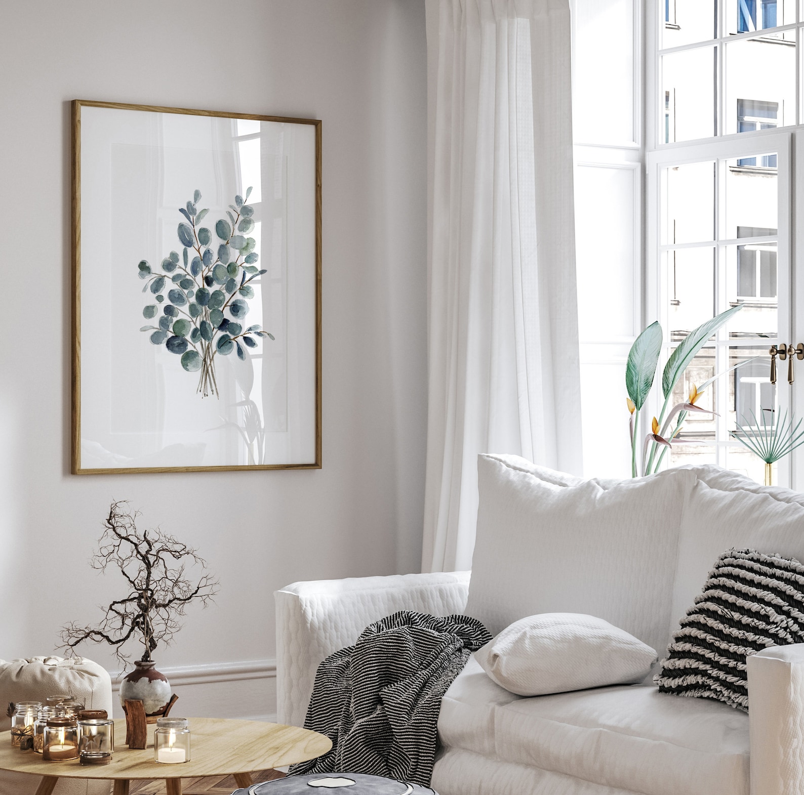 Eucalyptus Bundle Eucalyptus Watercolor Painting Eucalyptus - Etsy