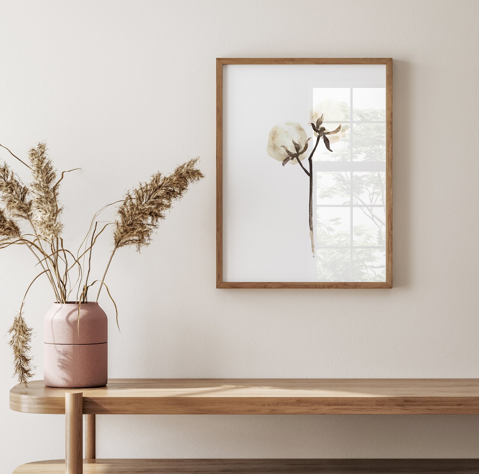 Vintage Cotton Print Cotton Wall Art White Cotton Poster - Etsy