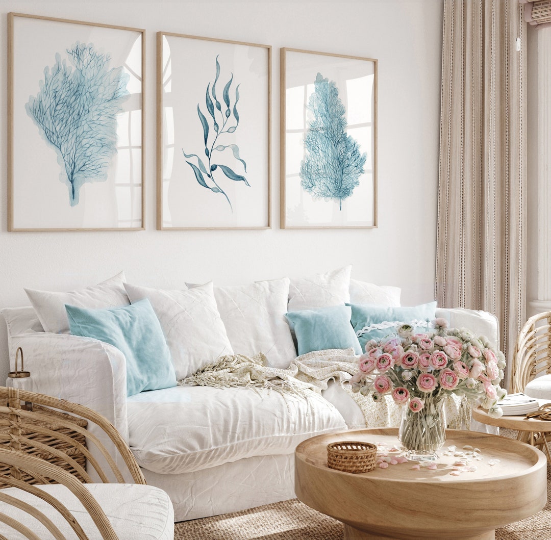 Coral Prints, Coral Wall Art, Coral Minimalist Art, Abstract Poster ...