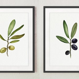 Olive Tree Wall Art Olive Art Print Olive Tree Prints Olive | Etsy