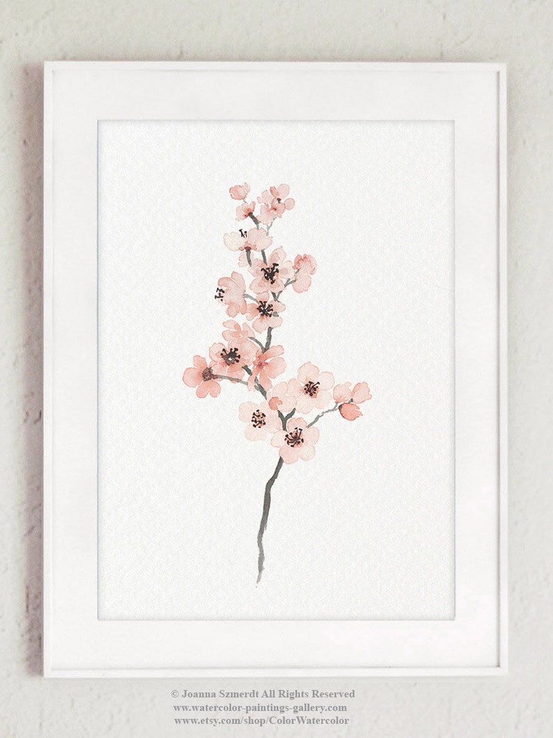 Cherry Blossom Wall Art Cherry Blossom Print Cherry Blossom - Etsy