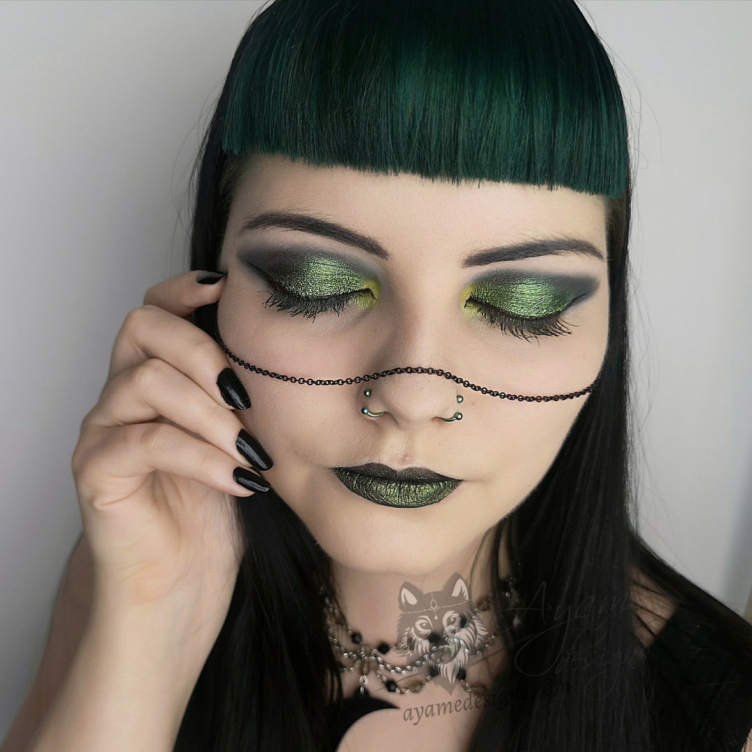 Black Stainless Steel Face Chain - Etsy