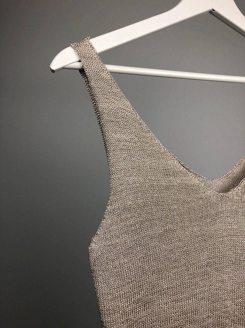 Silk Tank Top Boho Crochet Top Knitted Tank Top Silk | Etsy