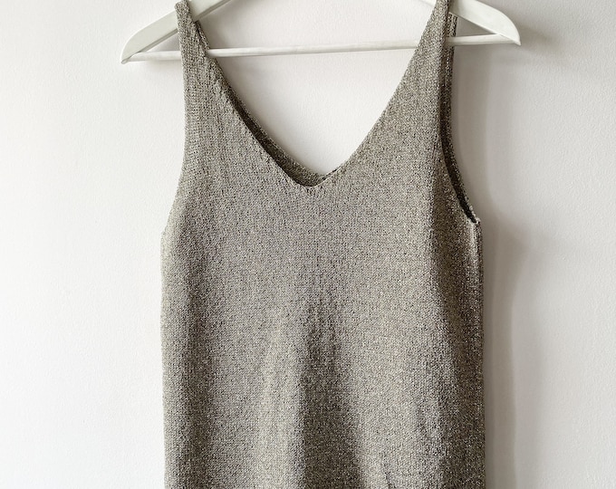 Silk Tank Top Boho Crochet Top Knitted Tank Top Silk - Etsy
