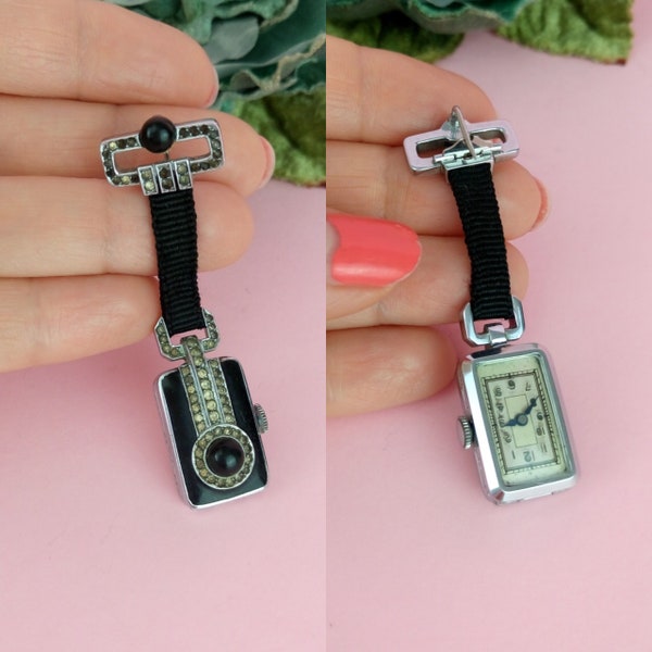 Antique Watch Pin - Etsy