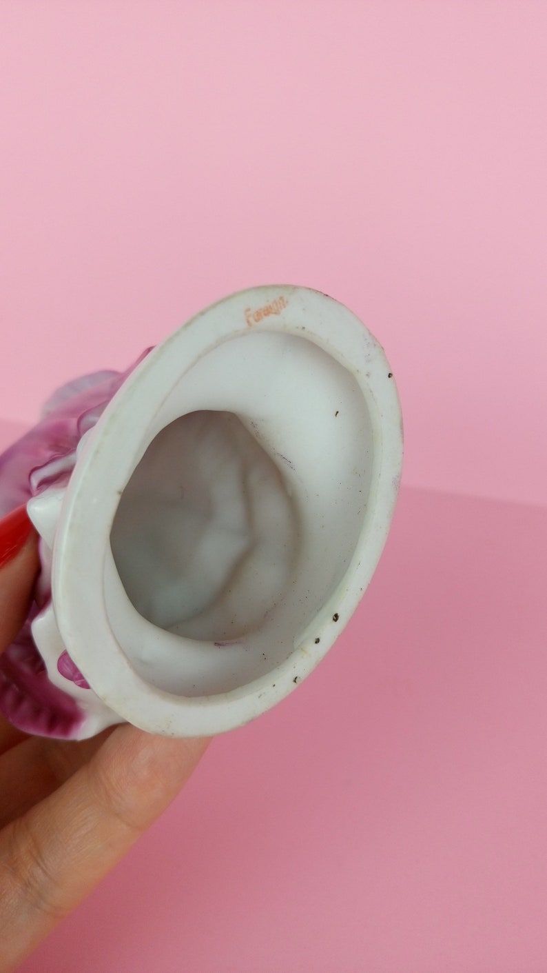 Vintage Art Deco German Ceramic Flapper Girl Holding Pink | Etsy