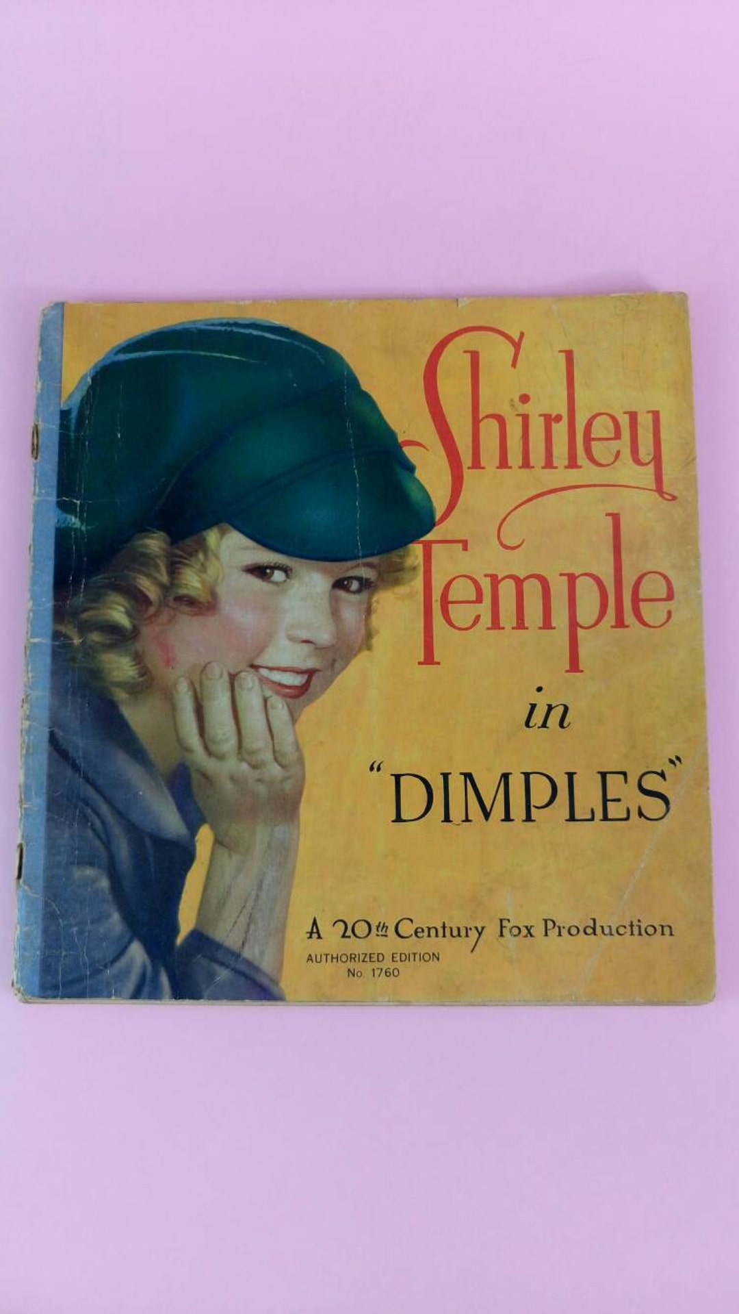 Shirley Temple in Dimples 20th Century Fox Production Picture Book - Etsy