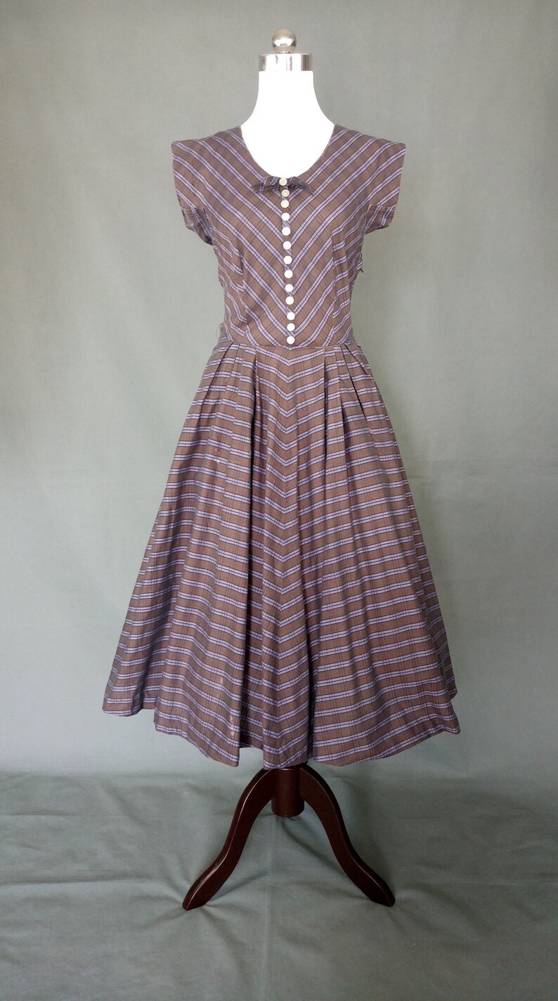 Vintage 1950s Cotton Dress/tea Dress/as Is/size S - Etsy