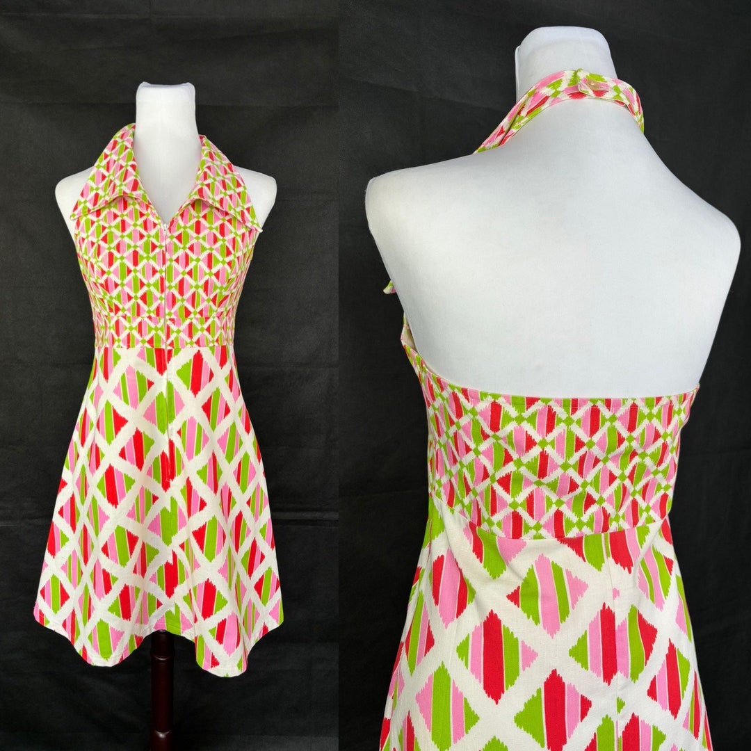 Vintage 1960s Cotton Sun Dress/beach Dress/mod Mini Dress/size S/M - Etsy