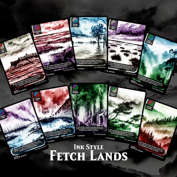 Mtg Proxy Fetch Lands - Etsy