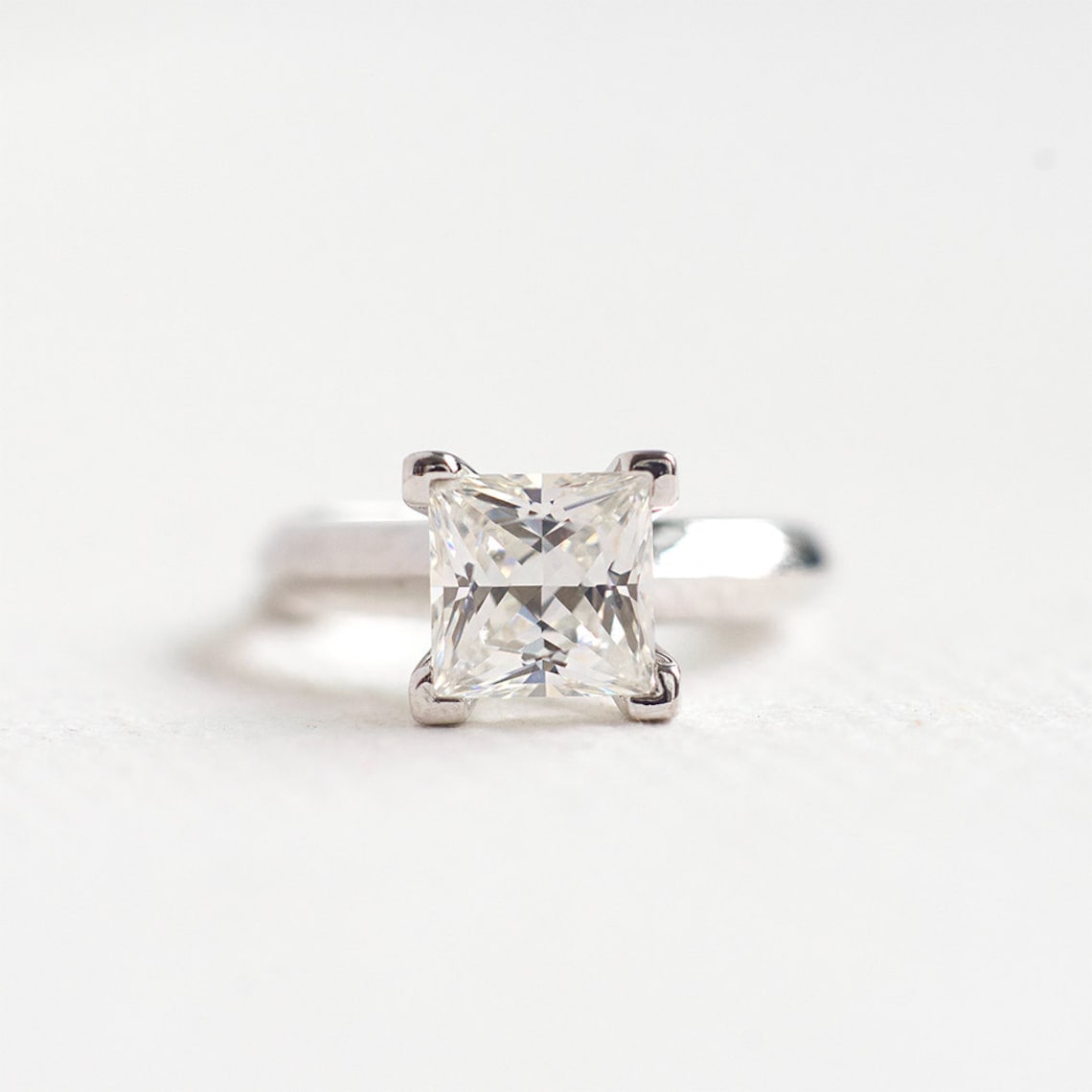 Princess Cut Engagement Ring 2ct Sterling Silver Wedding - Etsy