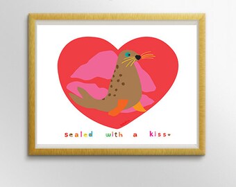Sealed With a Kiss - Etsy