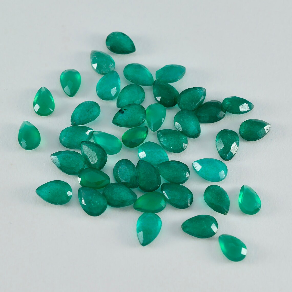 Riyogems 1pc jaspe verde real facetado 3X5 mm 4x6mm 5x7mm - Etsy España