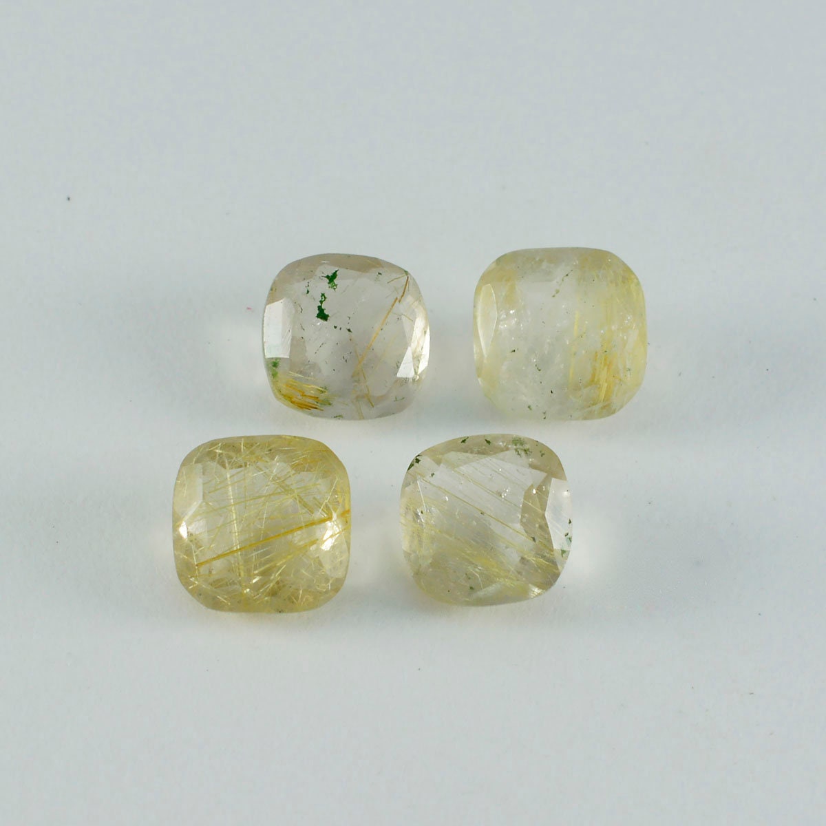 Riyo Gems 1pc cuarzo multi rutilo facetado 4x4 mm 5x5 mm6x6 - Etsy España