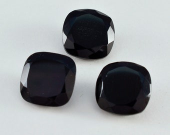 3mm/4mm/5mm/6mm/7mm/8mm Natural Black Onyx Square Cut Faceted - Etsy