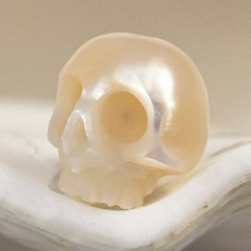 Pearl Skull - Etsy
