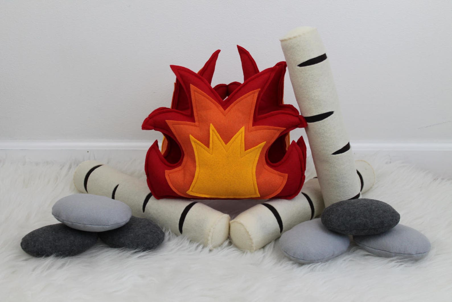 Felt Campfire, Campfire Playset, Pretend Campfire, Felt Fire, Toy ...