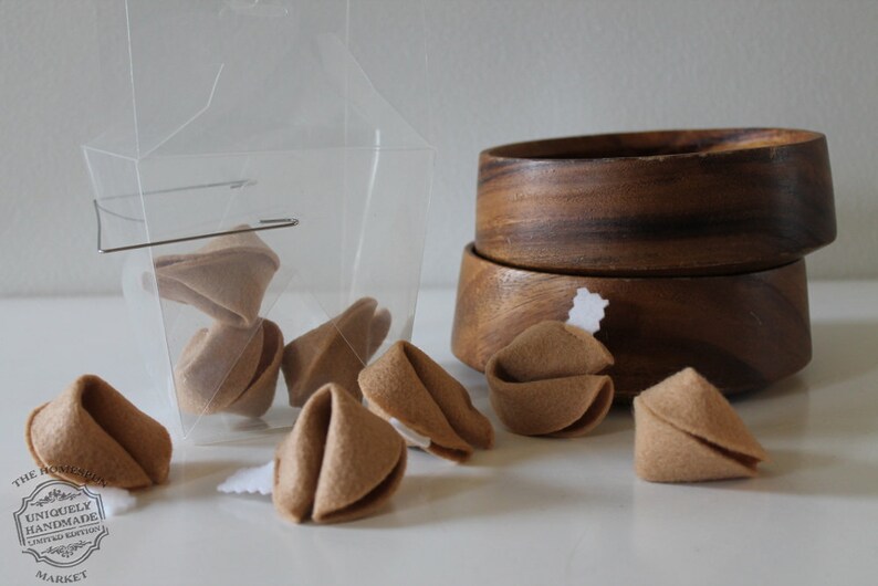 Felt Food Felt Fortune Cookies Play Food 8 Piece Pretend Food - Etsy