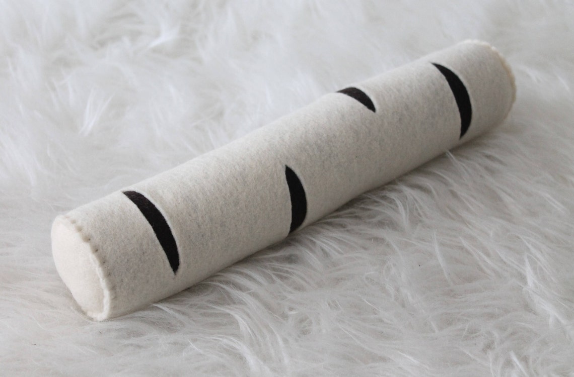 Felt Log for Campfire Play Set 1 Single Birch Log - Etsy