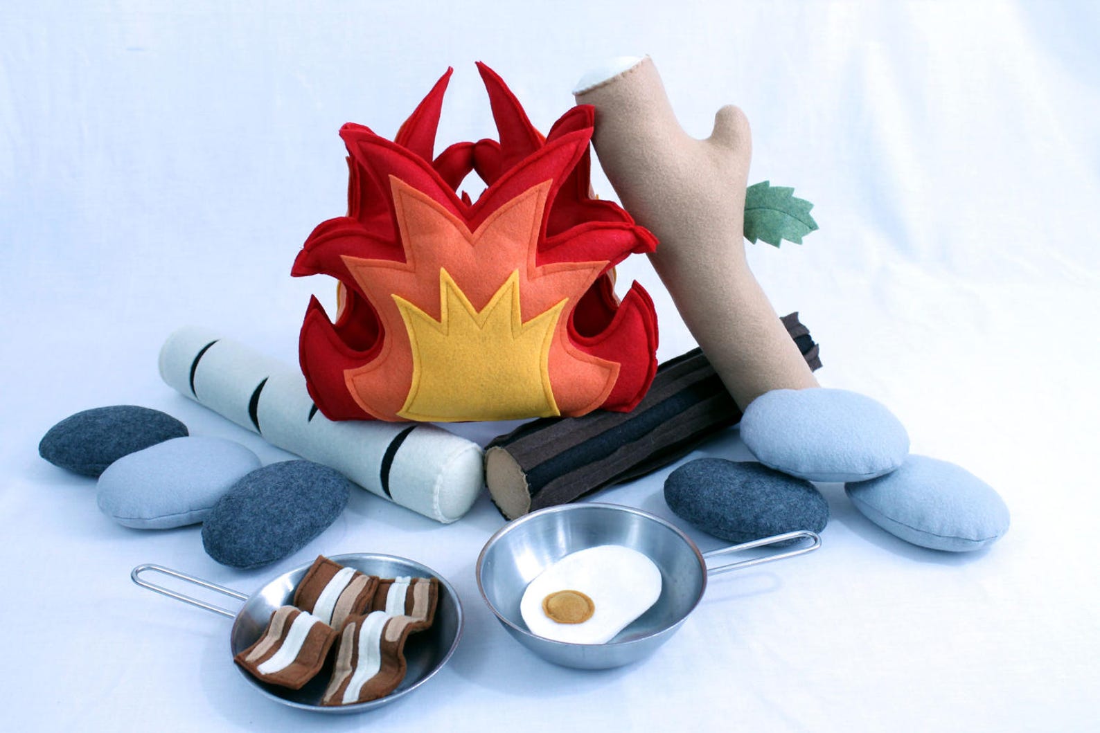 Felt Food Felt Eggs Felt Bacon Breakfast Eggs and Bacon - Etsy