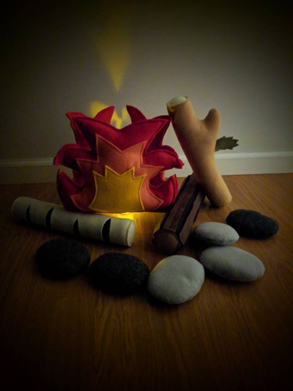 Felt Campfire, Campfire Playset, Pretend Campfire, Felt Fire, Toy ...