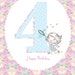 4th Birthday Card 4 Today Card Little Girls 4th Birthday - Etsy