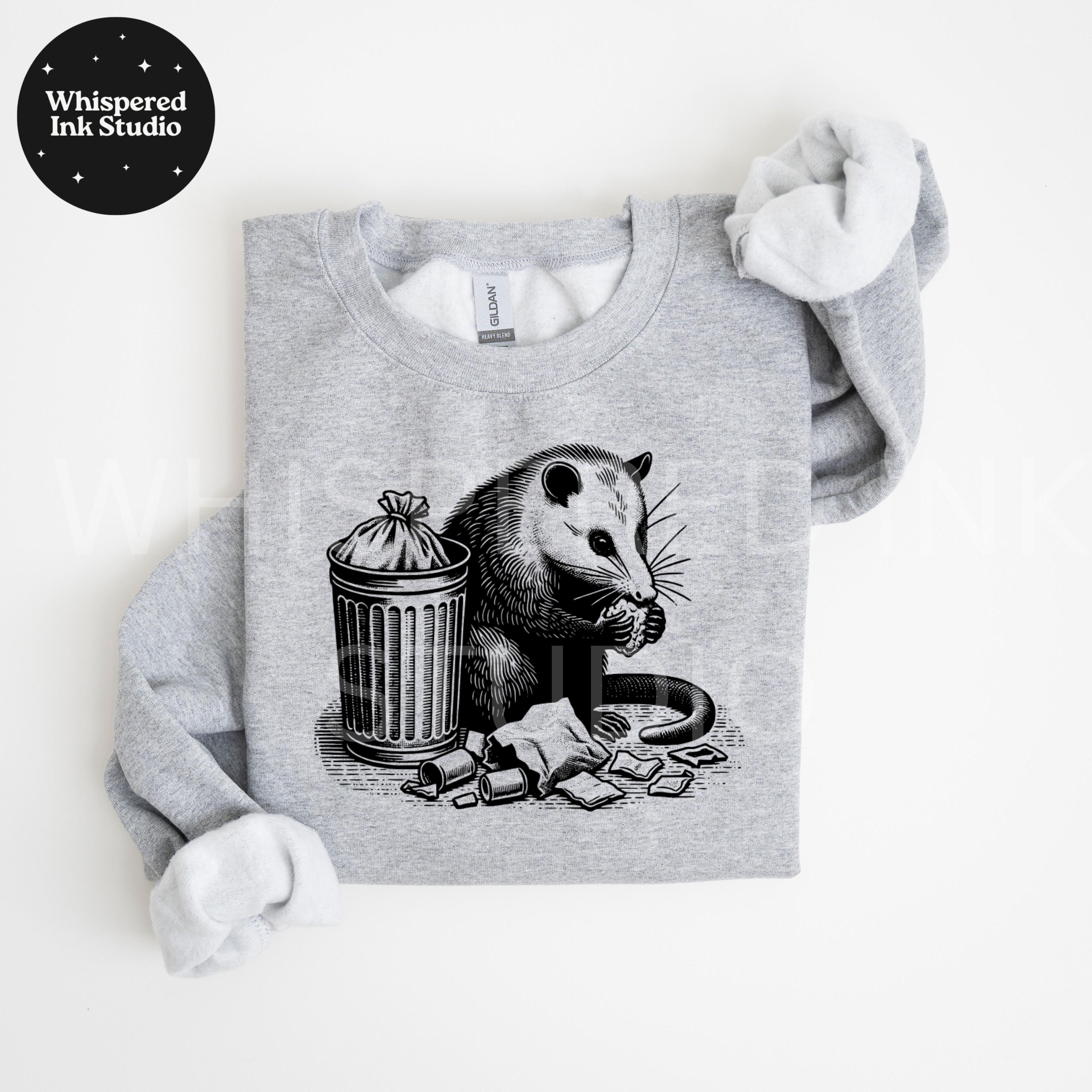 Possum SVG, Possum Clipart, Possum Eating Trash Digital Art, Trash ...