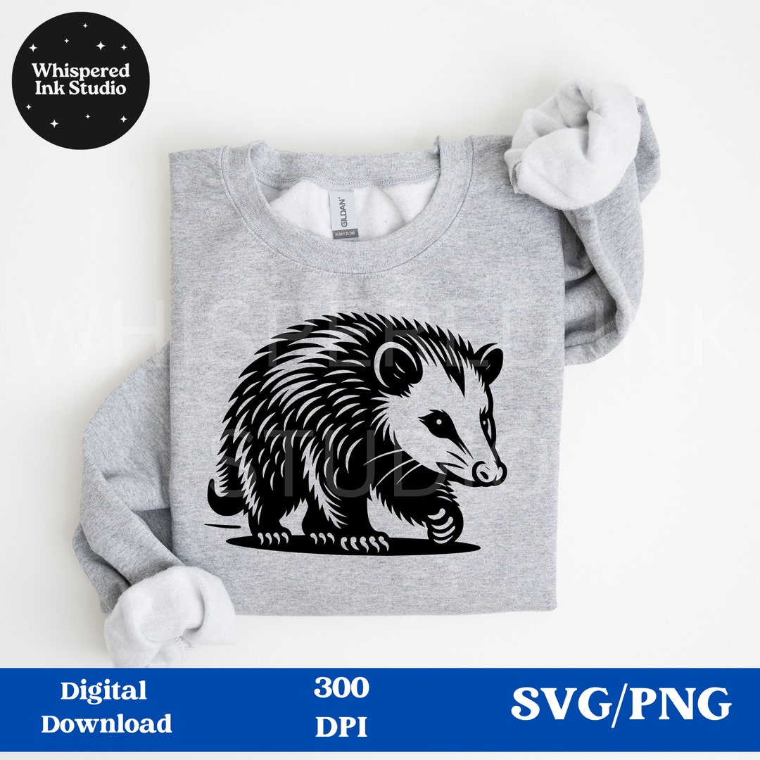 Opossum SVG, Possum Clipart, Walking Possum Digital Art, Opossum ...