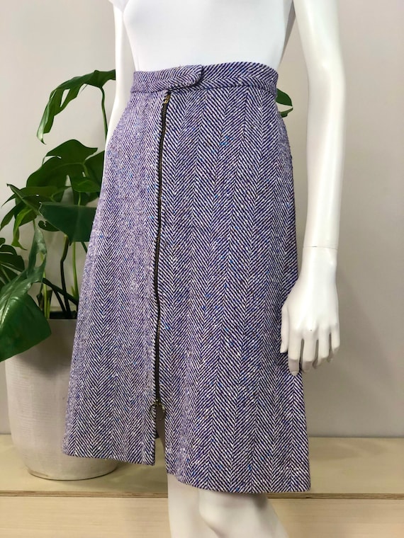 Purple Nubby Tweed Blazer Vintage - Gem