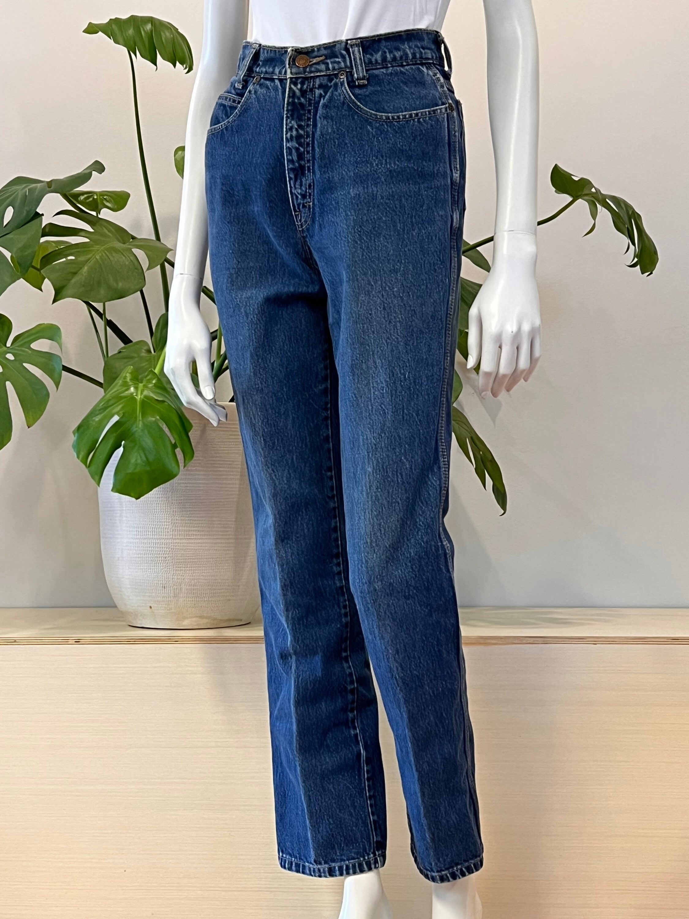 Vintage Classic Calvin Klein Straight Leg Blue Jeans 80s - Etsy
