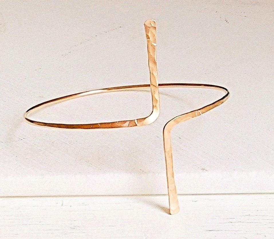 Gold Silver Forearm Armband Bangle.custom Size Copper | Etsy