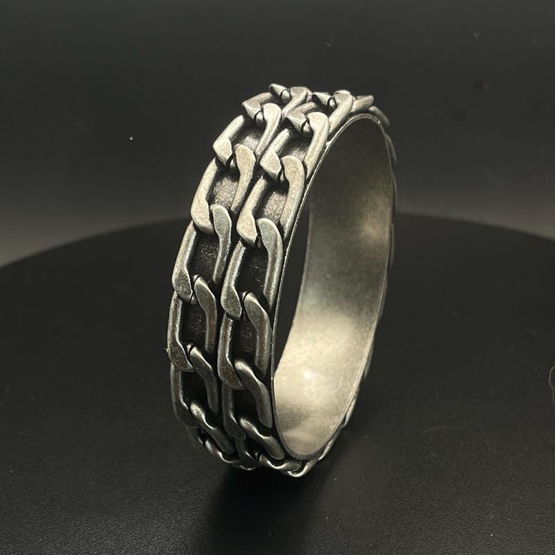 Wide Metal Band Bracelet - Etsy UK