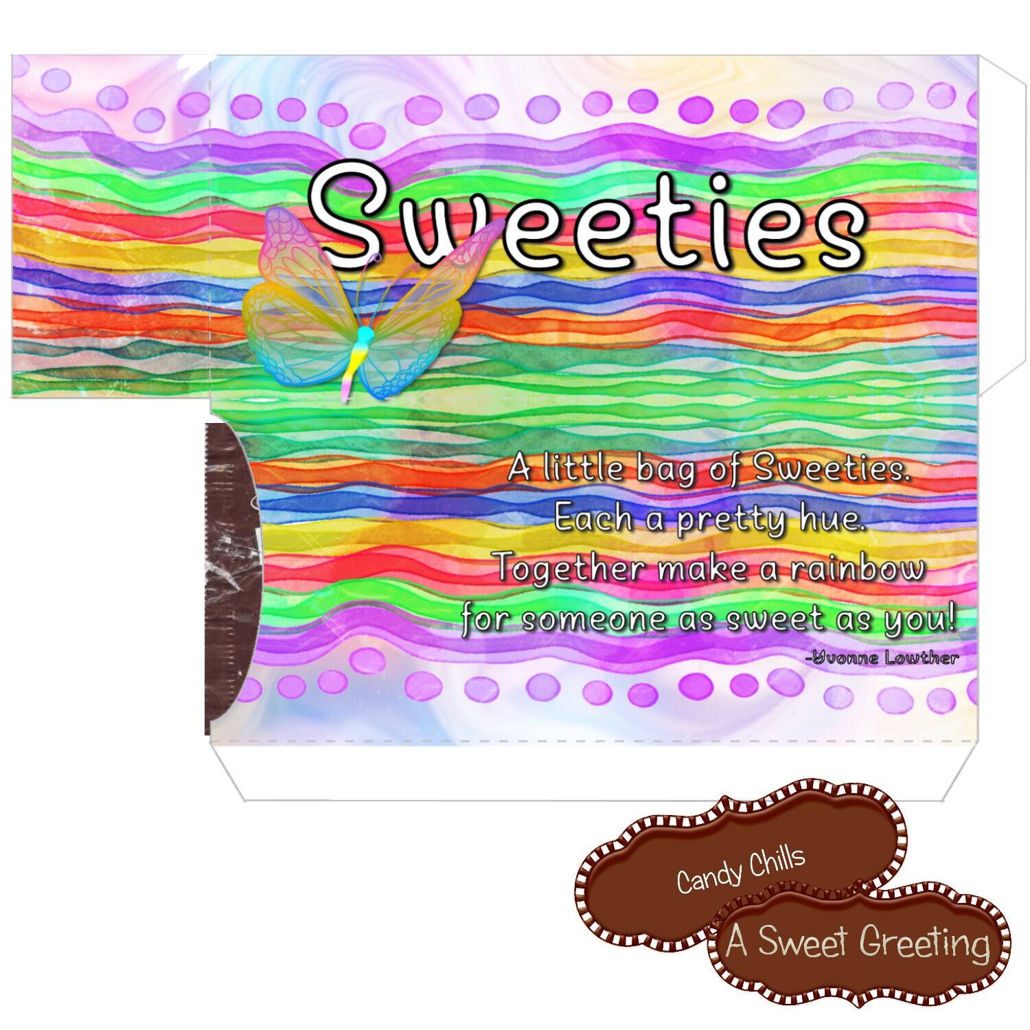 Printable Sweeties Candy Bag Packet - Etsy
