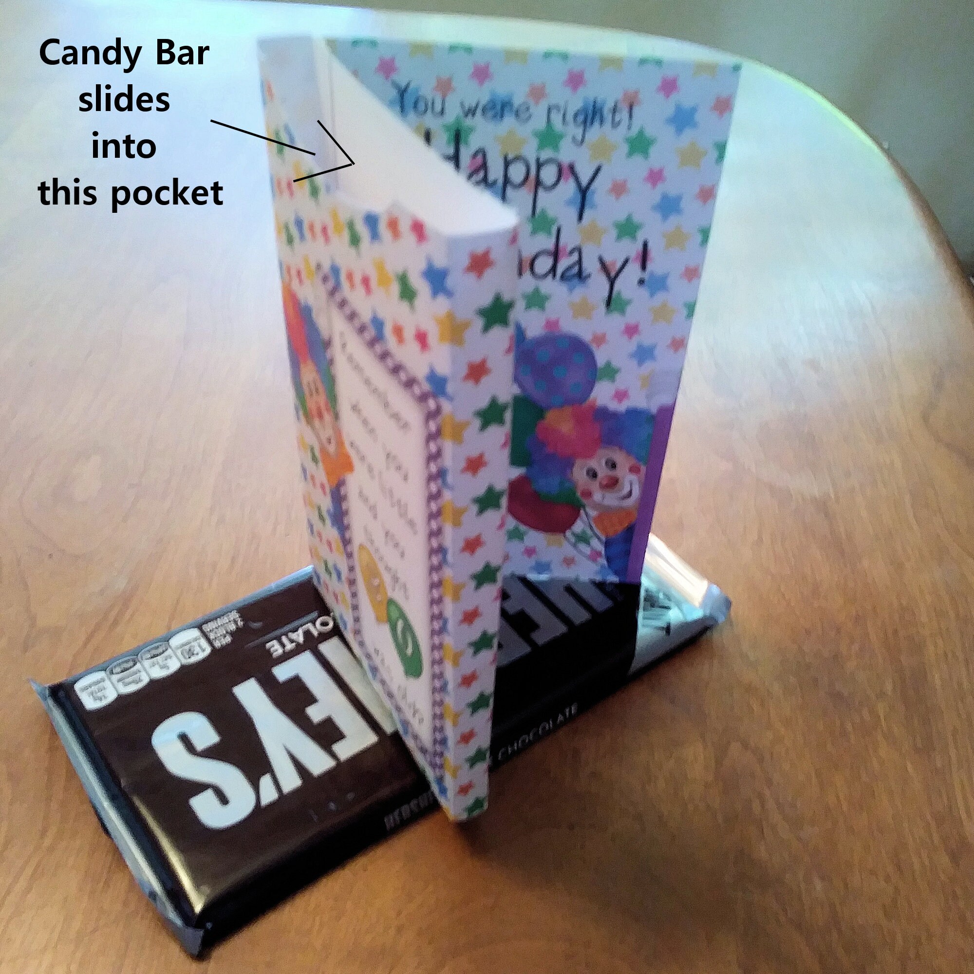 Printable Christmas Greetings Pocket Card for Large Candy Bar - Etsy