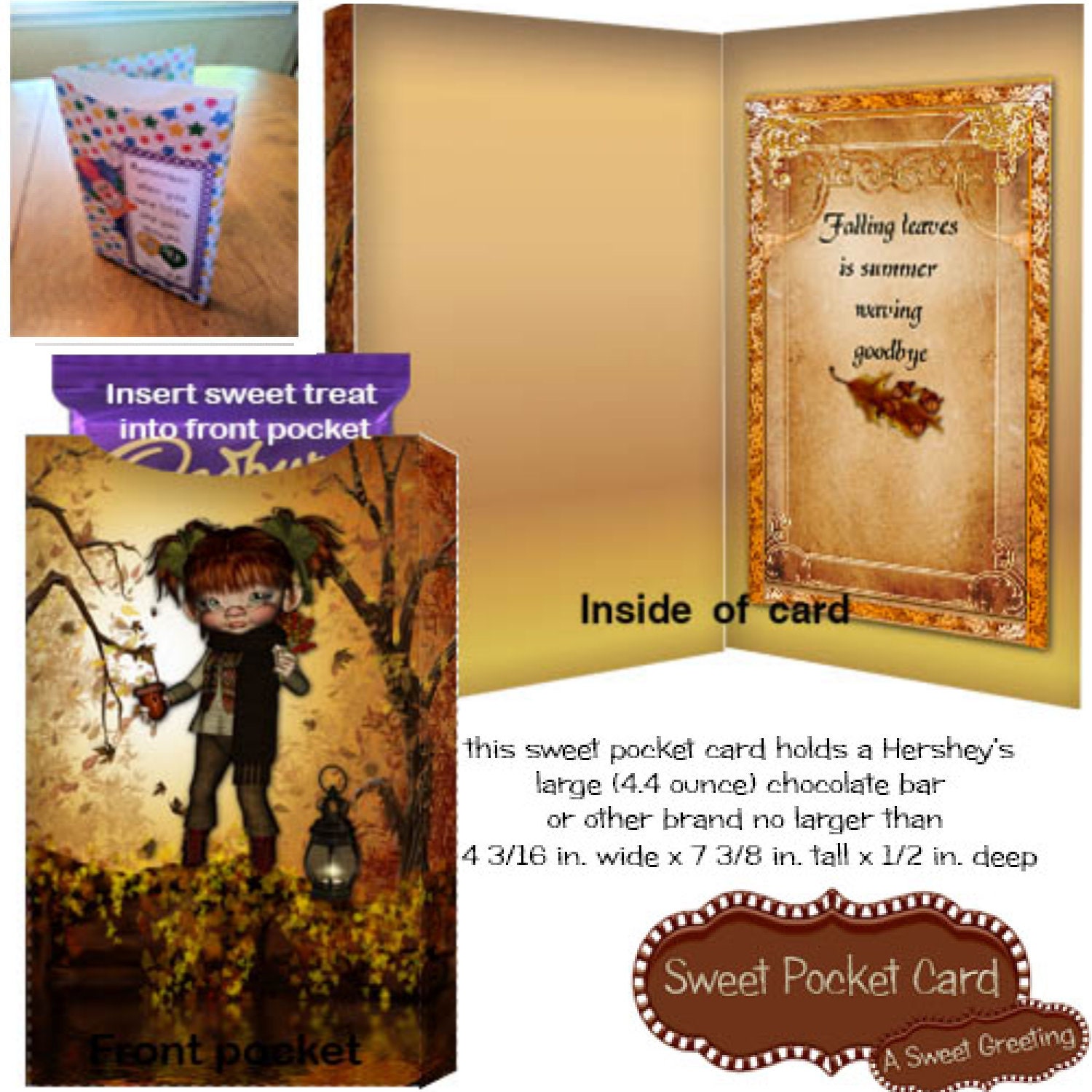 Leaving Candy Bar Card