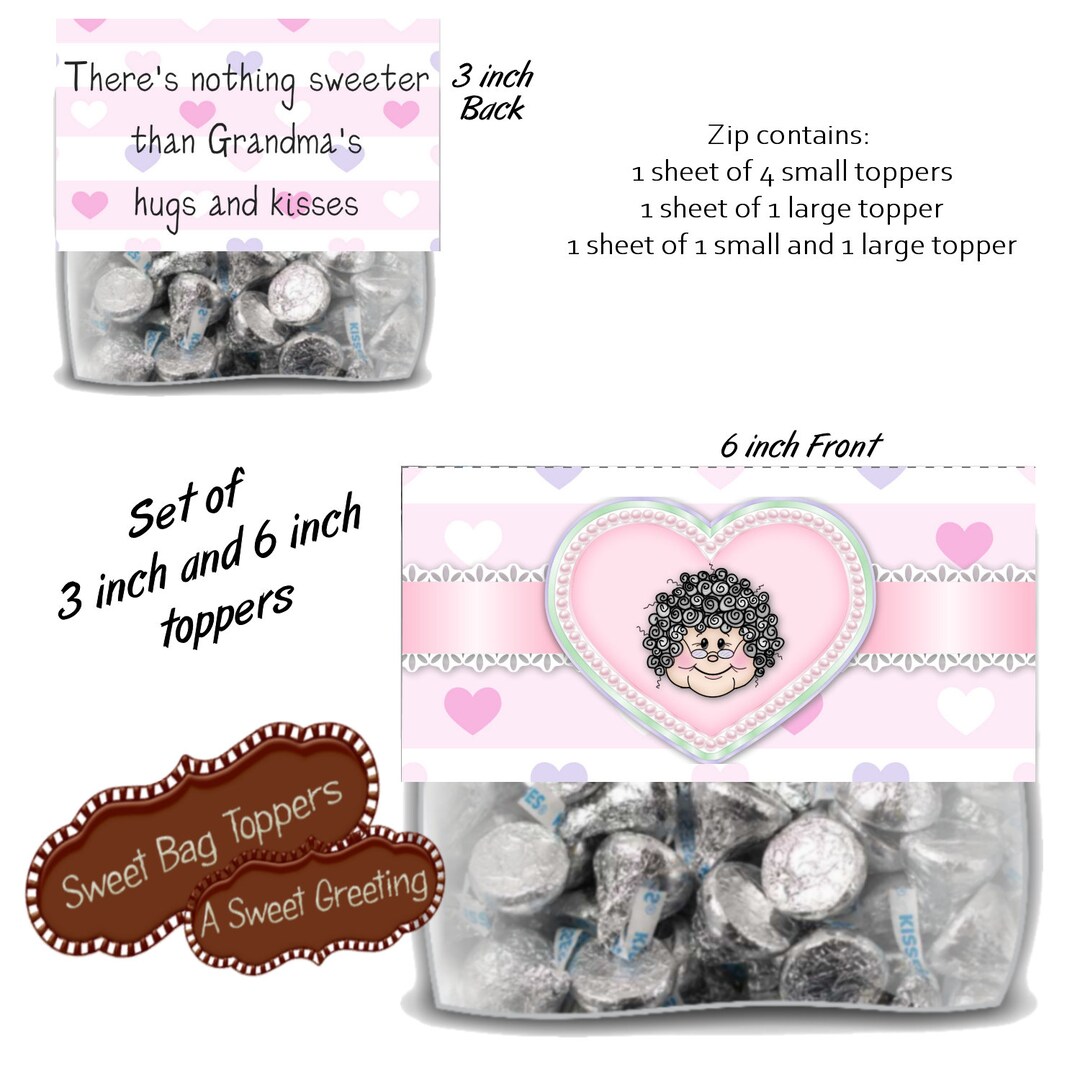 Printable "there's Nothing Sweeter Than Grandma's Kisses" (light Skin ...