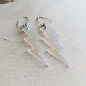 IRIDESCENT LIGHTNING BOLTS - Laser Cut Acrylic - Rock and Roll ...