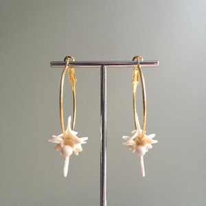 Rattlesnake Vertebrae Hoop Earrings - GOLD - Bone Jewelry - Taxidermy ...