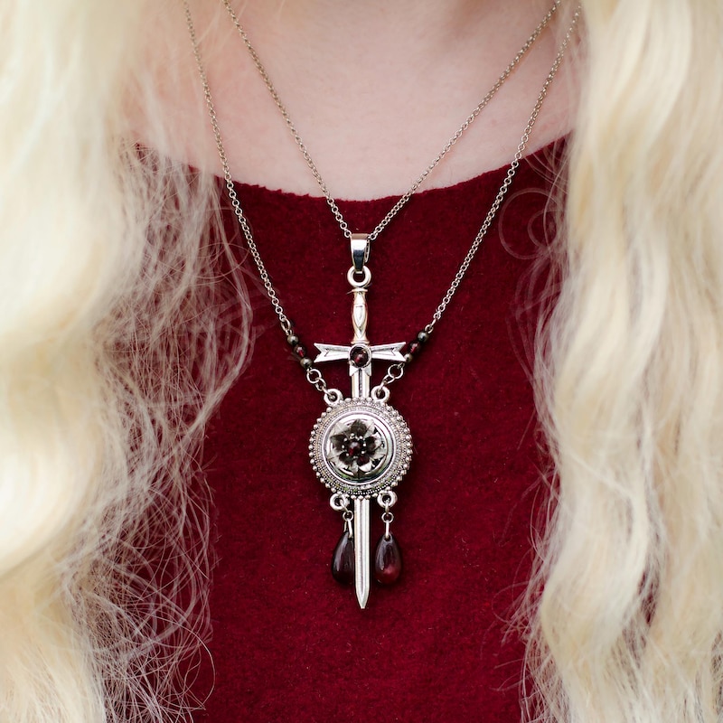 Sword With Garnets - Etsy UK