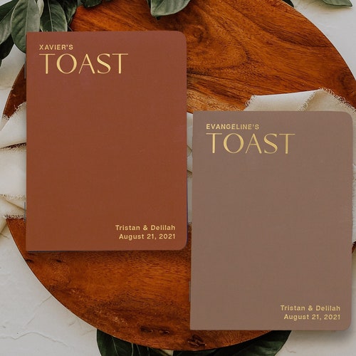 Wedding Toast Books for Your Maid of Honor and Best Man | Etsy
