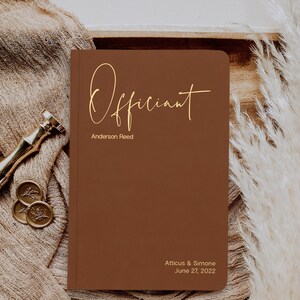 Officiant Gift Wedding Officiant Book Wedding Officiant - Etsy