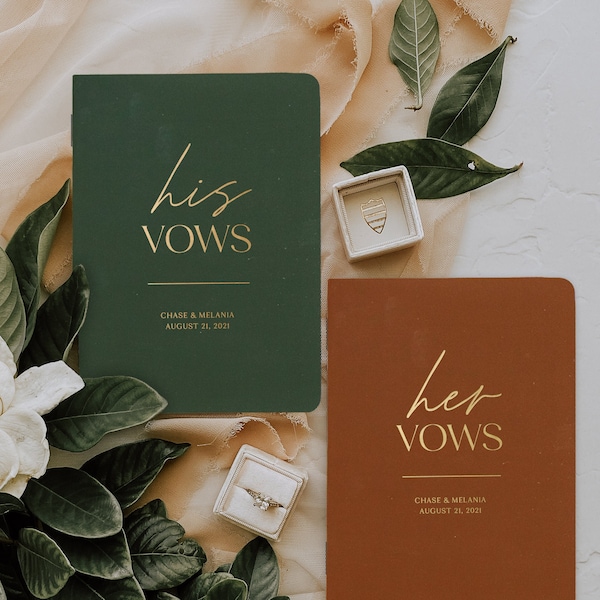Vow Book - Etsy