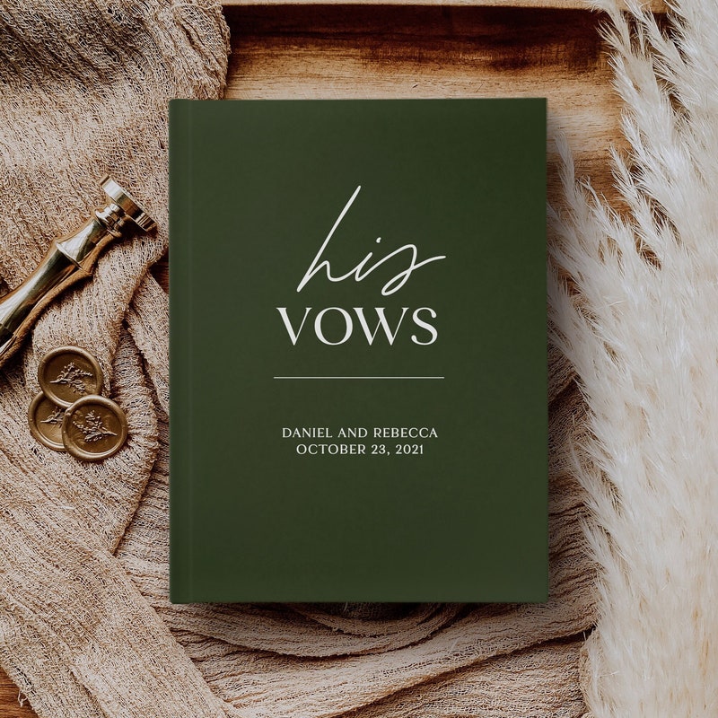 Wedding Vow Book - Etsy