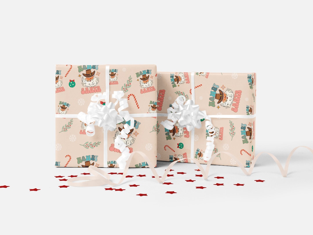 Christmas Holiday Wrapping Paper, Cute Christmas Gift Wrap Paper, Cute ...