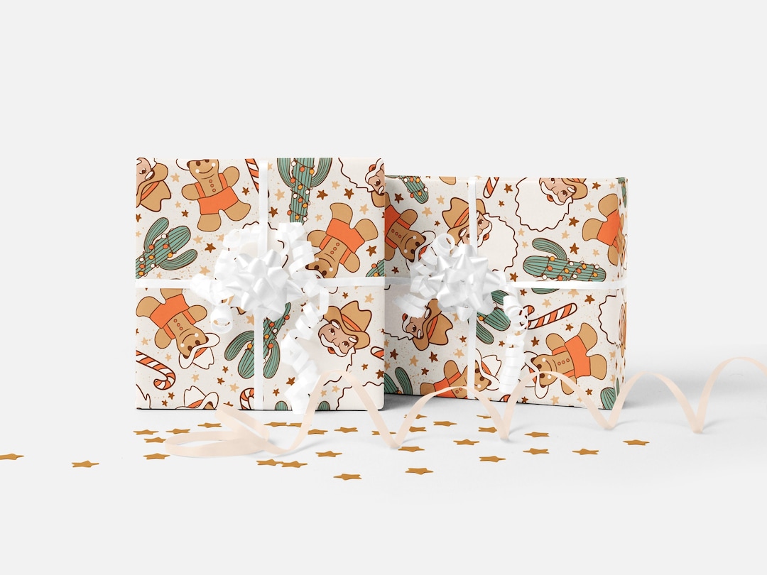 Christmas Holiday Wrapping Paper, Cute Christmas Gift Wrap Paper, Cute ...