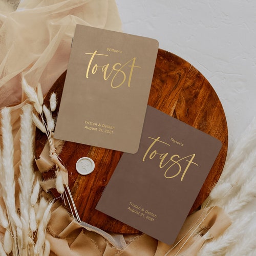 Wedding Toast Books for Your Maid of Honor and Best Man - Etsy