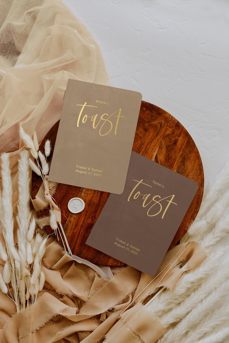 Wedding Toast Books for Your Maid of Honor and Best Man - Etsy