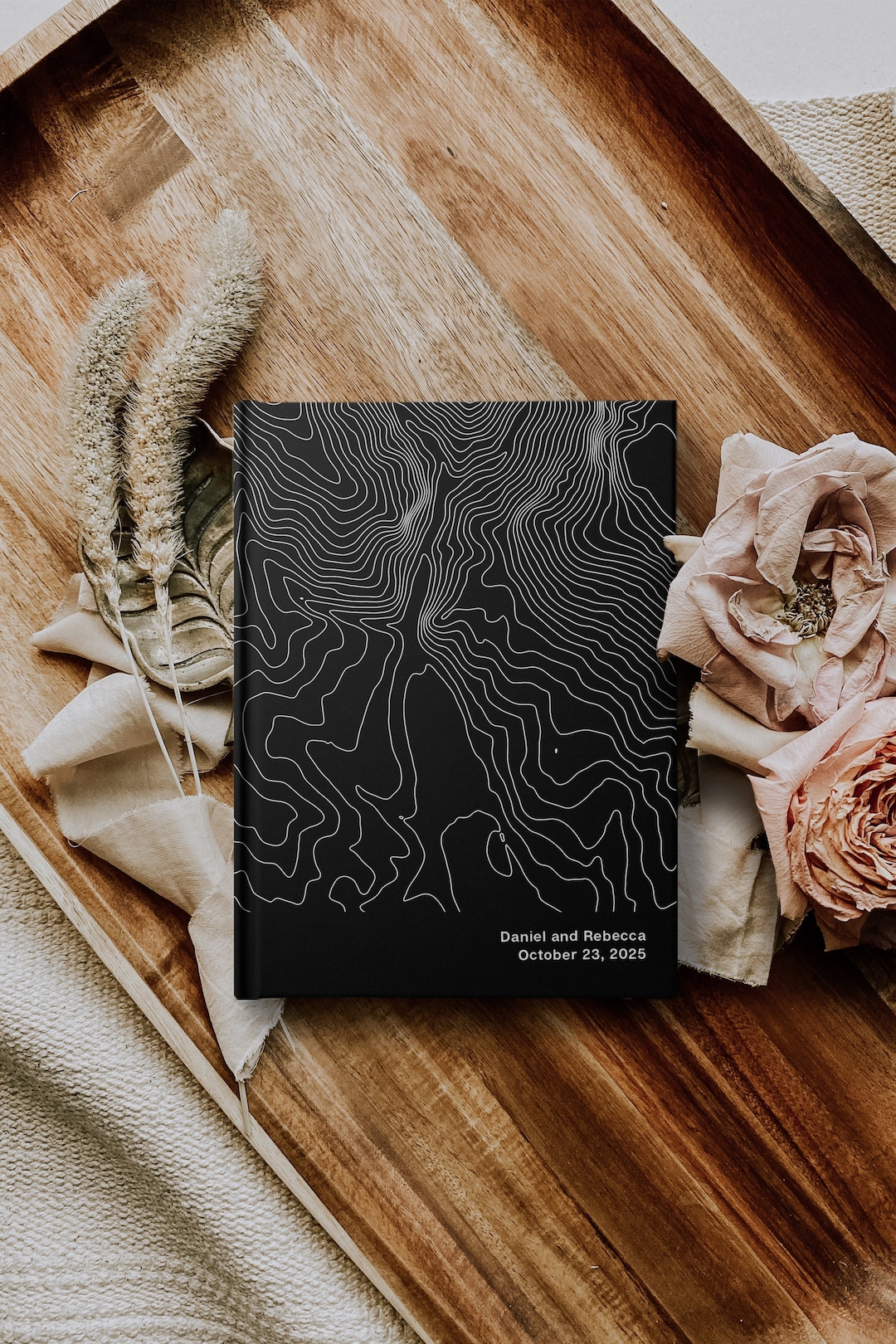 Custom Map Wedding Vow Books, Elopement Modern Vow Books Him and Her ...