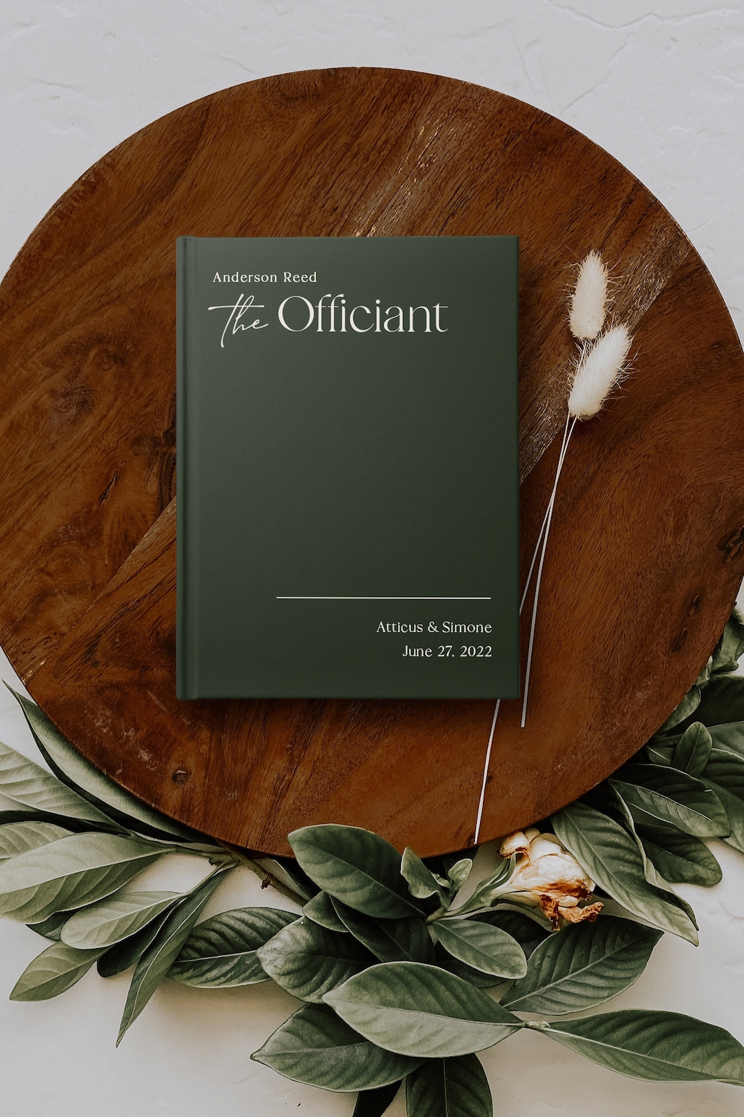 Officiant Gift, Hard Cover Wedding Officiant Book, Wedding Officiant ...